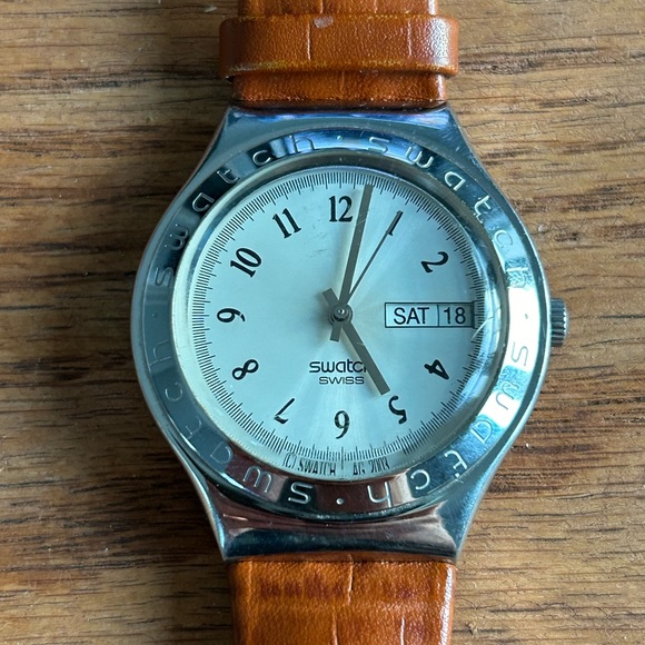 Swatch | Accessories | Swatch Irony Swiss With Day Date Indicator In ...